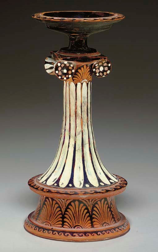 AN APULIAN POTTERY THYMIATERION , CIRCA 350-300 B.C. | Christie's