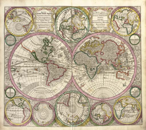 SEUTTER, Georg Matthäus (1678-1757). Atlas novus indicibus instructus ...
