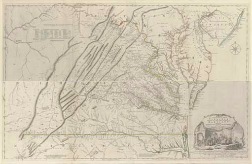 [VIRGINIA]. FRY, Joshua and Peter JEFFERSON, cartographers. A Map of ...