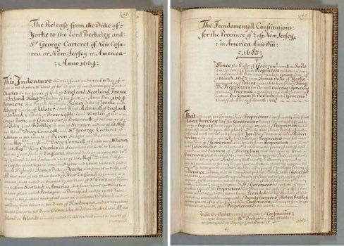 [NEW JERSEY, Colony]. Manuscript Minute Book of the Lords Proprietors ...