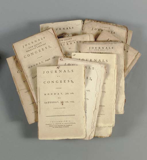 [UNITED STATES, CONTINENTAL CONGRESS]. Journals of Congress [Weekly ...
