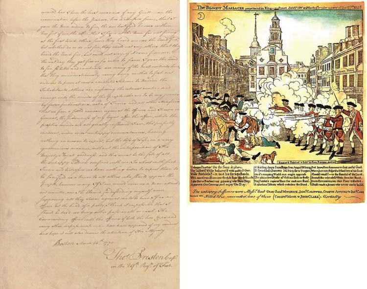 [BOSTON MASSACRE], PRESTON, THOMAS, Captain, British Army. Autograph ...