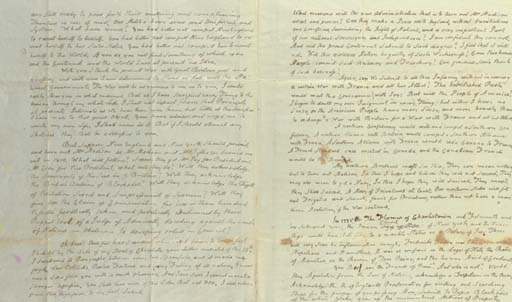 ADAMS, John. Autograph letter signed ("John Adams") TO BENJAMIN RUSH in ...