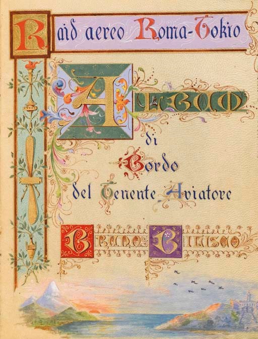 AVIAZIONE - RAID ROMA-TOKYO. Bellissimo cimelio della storia dell ...