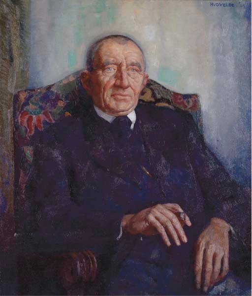 Henri van der Velde (Dutch, 1896-1969) , Portrait of Jan Hamdorff ...