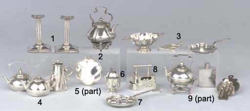 (16) A collection of various Dutch silver miniatures