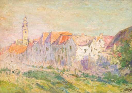 Anna Boch (Belgian, 1848-1936) , A view of Veere, Zeeland | Christie's