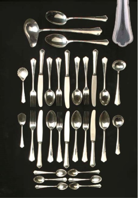 (31) A German silver flatware service , STRUCK 800, GERMANY, 20TH ...