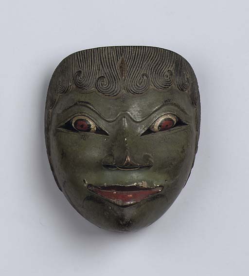 Four Javanese wayang topeng masks