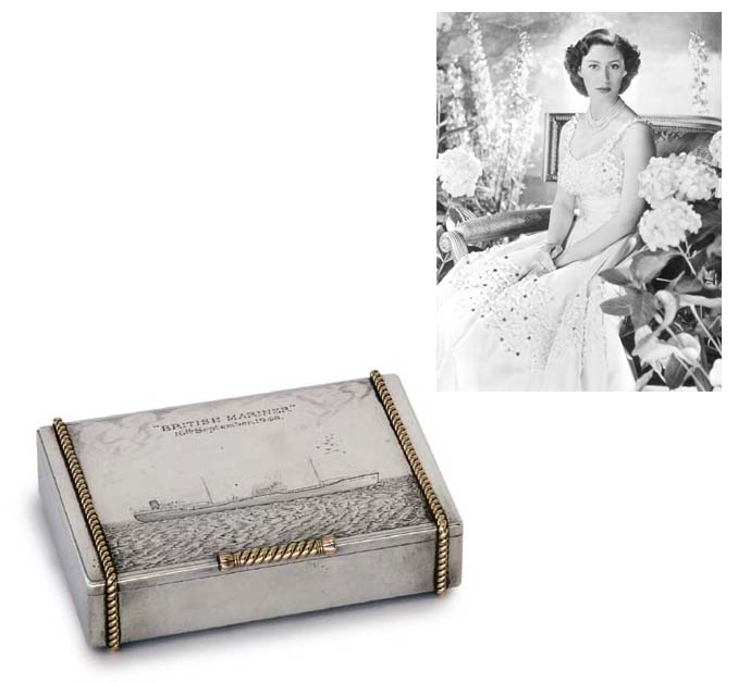 A GEORGE VI SILVER CIGARETTE-BOX