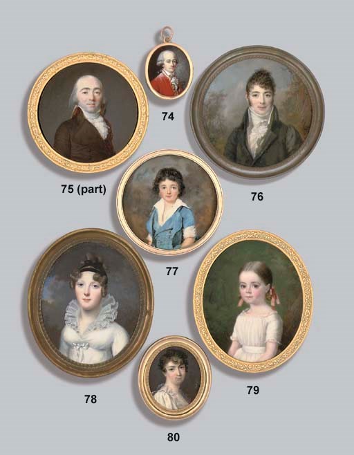 LOUIS-FRANÇOIS AUBRY (FRENCH, 1767-1851) , A young lady, in lace ...