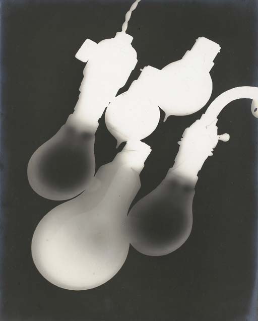 MAN RAY , Rayograph (Five light bulbs), 1930 | Christie's