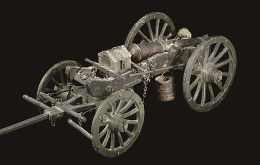 A FRENCH MODEL NAPOLEONIC FIELD GUN, CARRIAGE AND LIMBER BUILT ON THE ...