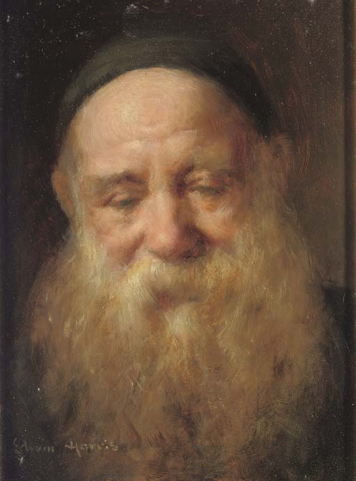Edwin Harris (1855-1906) , Portrait of an old man | Christie's