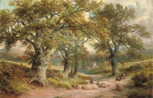 George Turner (1843-1910) , A lane near Windley, Derbyshire | Christie's