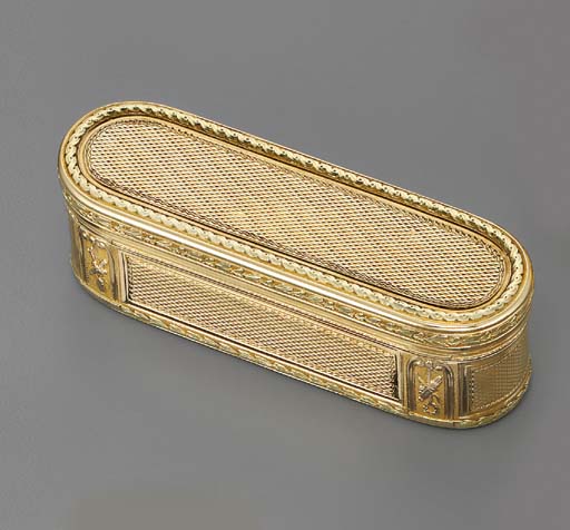 A VERY FINE LOUIS XV FOUR-COLOUR GOLD SNUFF-BOX , BY JEAN-BAPTISTE ...