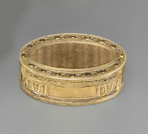 A VERY FINE LOUIS XV FOUR-COLOUR GOLD SNUFF-BOX , BY JEAN-BAPTISTE ...