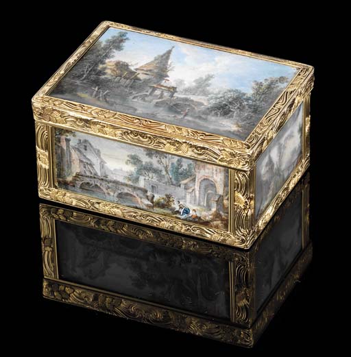 A VERY FINE LOUIS XV FOUR-COLOUR GOLD SNUFF-BOX , BY JEAN-BAPTISTE ...