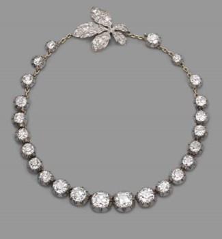 A FINE ANTIQUE DIAMOND RIVIERE | Christie's