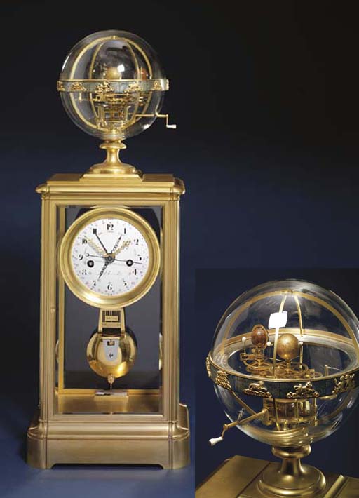 An Austro-Hungarian and painted sheet-iron grande sonnerie and musical ...