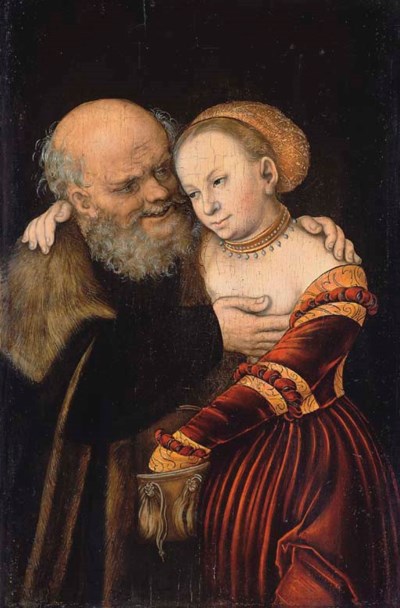 Lucas Cranach II (Wittenberg 1515-1586 Weimar) , The Ill-matched Lovers | Christie's