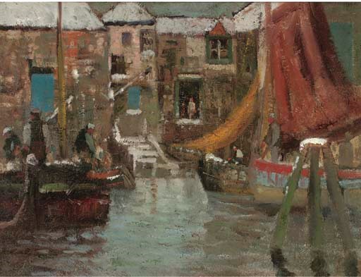 James Kay, R.S.A., R.W.S. (1858-1942) , Rotterdam Harbour | Christie's