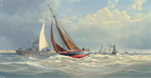 William H. Bishop (b.1942) , The Colchester smack Sunbeam on the ...