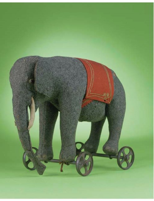 A Steiff elephant on wheels | Christie's