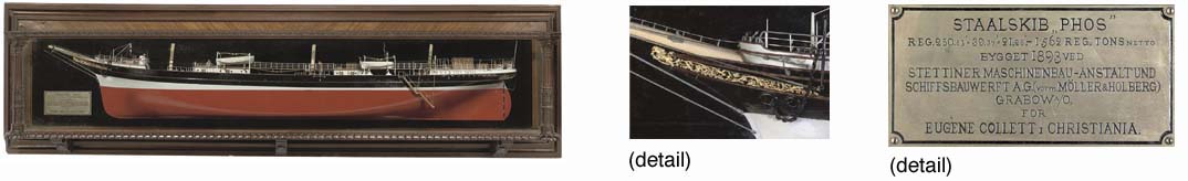 A FINE NORWEGIAN HALF BLOCK BUILDER'S MODEL OF THE 'STAALSKIB' PHOS ...