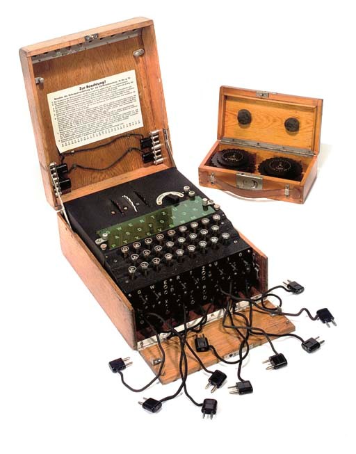 A three-rotor German Enigma Enciphering Machine | Christie's