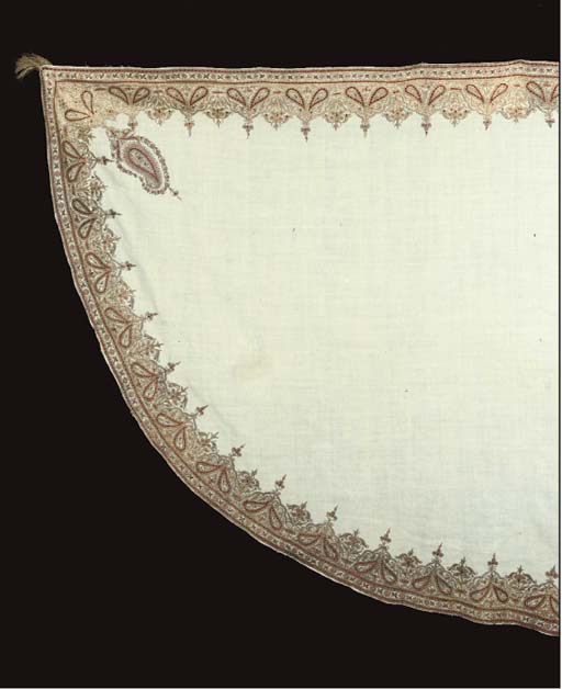 A BERNOUSE AND JAMAWAR FRAGMENT, PERSIAN, 19TH CENTURY