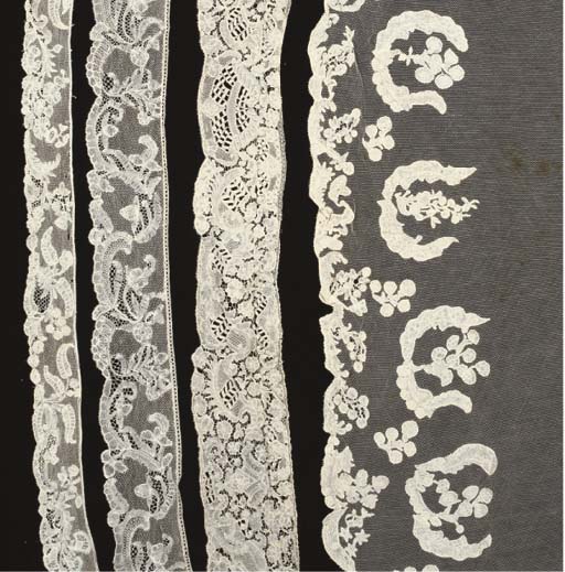A COLLECTION OF EAST DEVON BOBBIN LACES, 18TH CENTURY