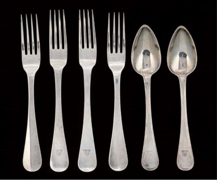 A COLLECTION OF DUTCH SILVER FLATWARE , 1841/1842 | Christie's