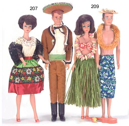Barbie and Ken in Hawaii No.1605 and No.1404