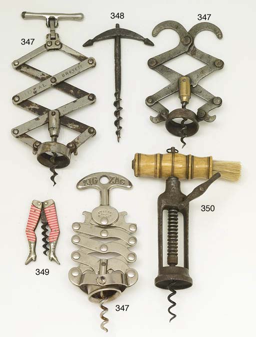 A STEEL FRAME LONDON RACK CORKSCREW