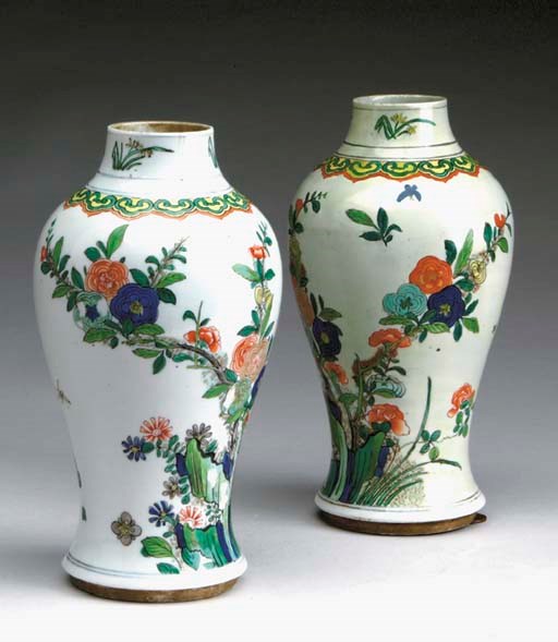 TWO SAMSON PORCELAIN VASES, , RED MAKER'S MARK, 19TH CENTURY, | Christie's
