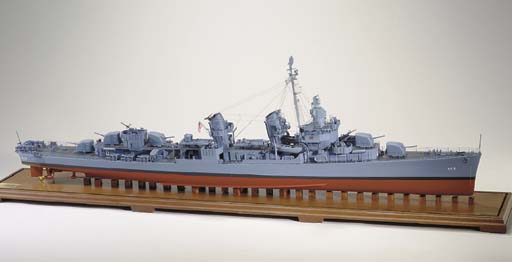 A Fine Scale Model Of The Fletcher Class Destroyer U.S.S. Nicholas ...