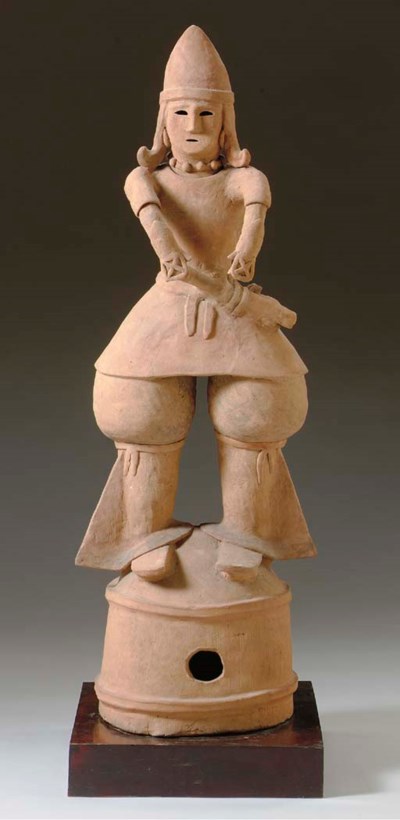 A Large Haniwa Male Figure , LATE KOFUN PERIOD, (6TH-7TH CENTURY ...
