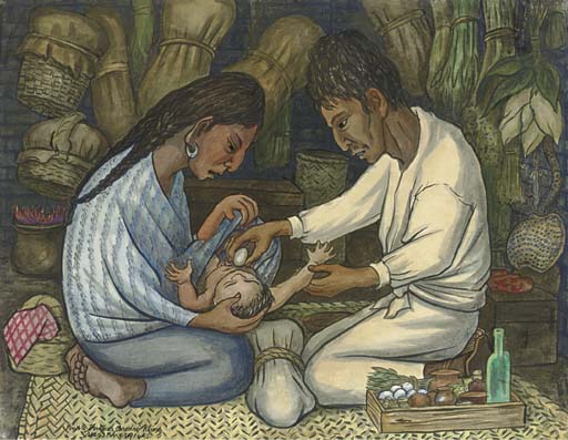 Diego Rivera Mexican 1886 1957 El Curandero Christies