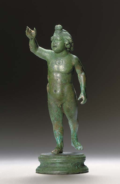 A ROMAN BRONZE CUPID