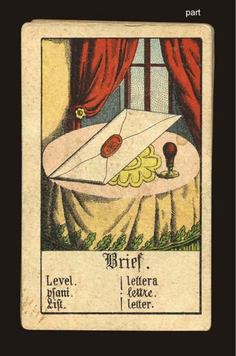 A collection of German fortune-telling card games, including: Die ...