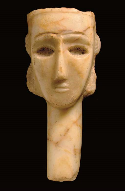 A SOUTH ARABIAN ALABASTER HEAD OF A WOMAN , CIRCA 1ST CENTURY B.C ...