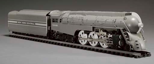 A New York Central Dreyfus Hudson 4-6-4 Streamlined Steam Locomotive ...