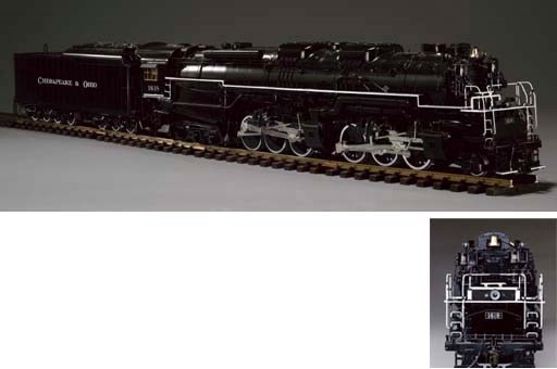 A fine scale model of the Chesapeake & Ohio H-8 Allegheny Steam ...