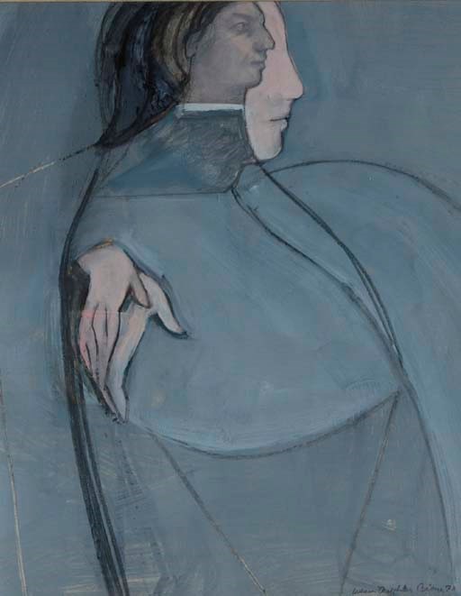 William Theophilus Brown (B. 1919) , Portrait Study #1 | Christie's