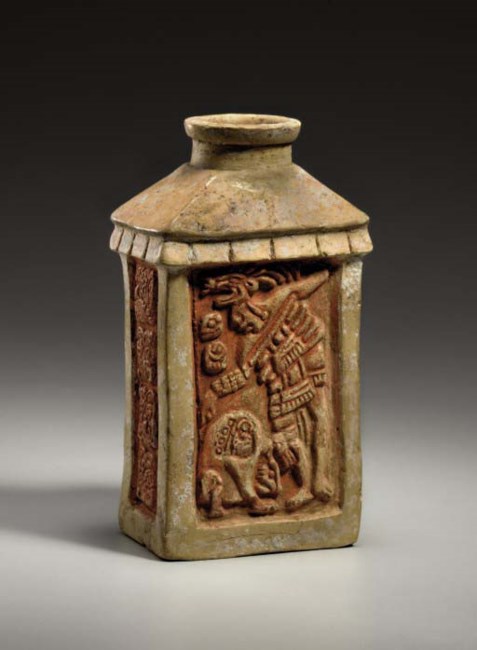 MAYAN CARVED CONTAINER , LATE CLASSIC, CA. A.D. 550 - 950 | Christie's