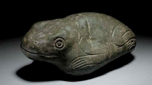 RARE AZTEC STONE FROG