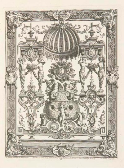 BERAIN, Jean (1630-1711). Ornemens inventez par J. Berain et se vendent ...