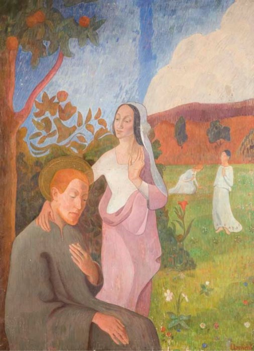 GAD FREDERICK CLEMENT (1867-1933) , Saint François et la vision des ...