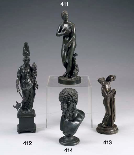 VENERE CALLIPIGIA IN BRONZO, NAPOLI, SECOLO XIX,